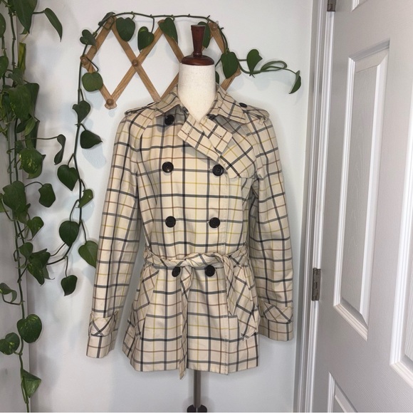 Coach | Jackets & Coats | Coach Tattersall Short Trench Coat | Poshmark